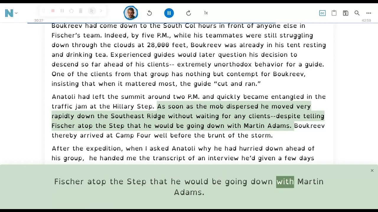 Into Thin Air Chapter 15 Part 4 - YouTube