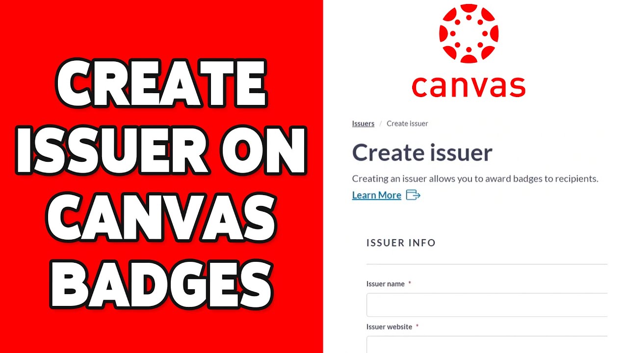 How To Create Issuer On Canvas Badges 2024 | Canvas Badges Account ...