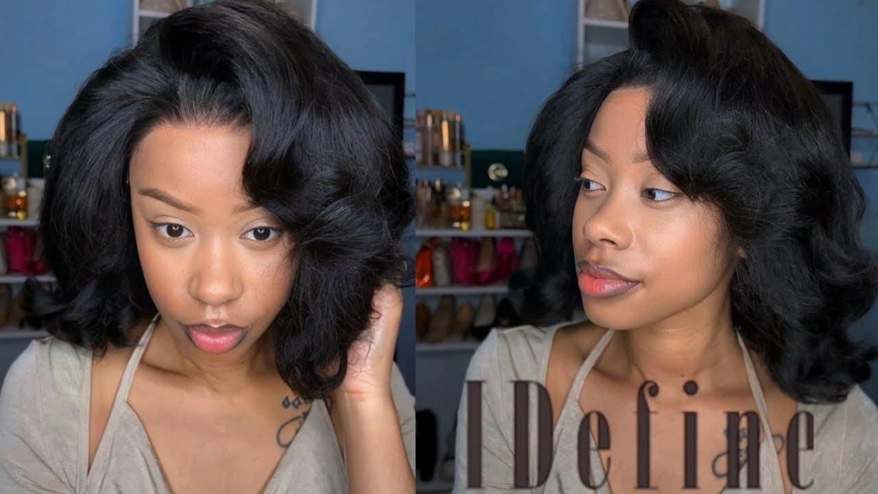 Natural Texture Lace Front Wig| Idefine Wig| - YouTube
