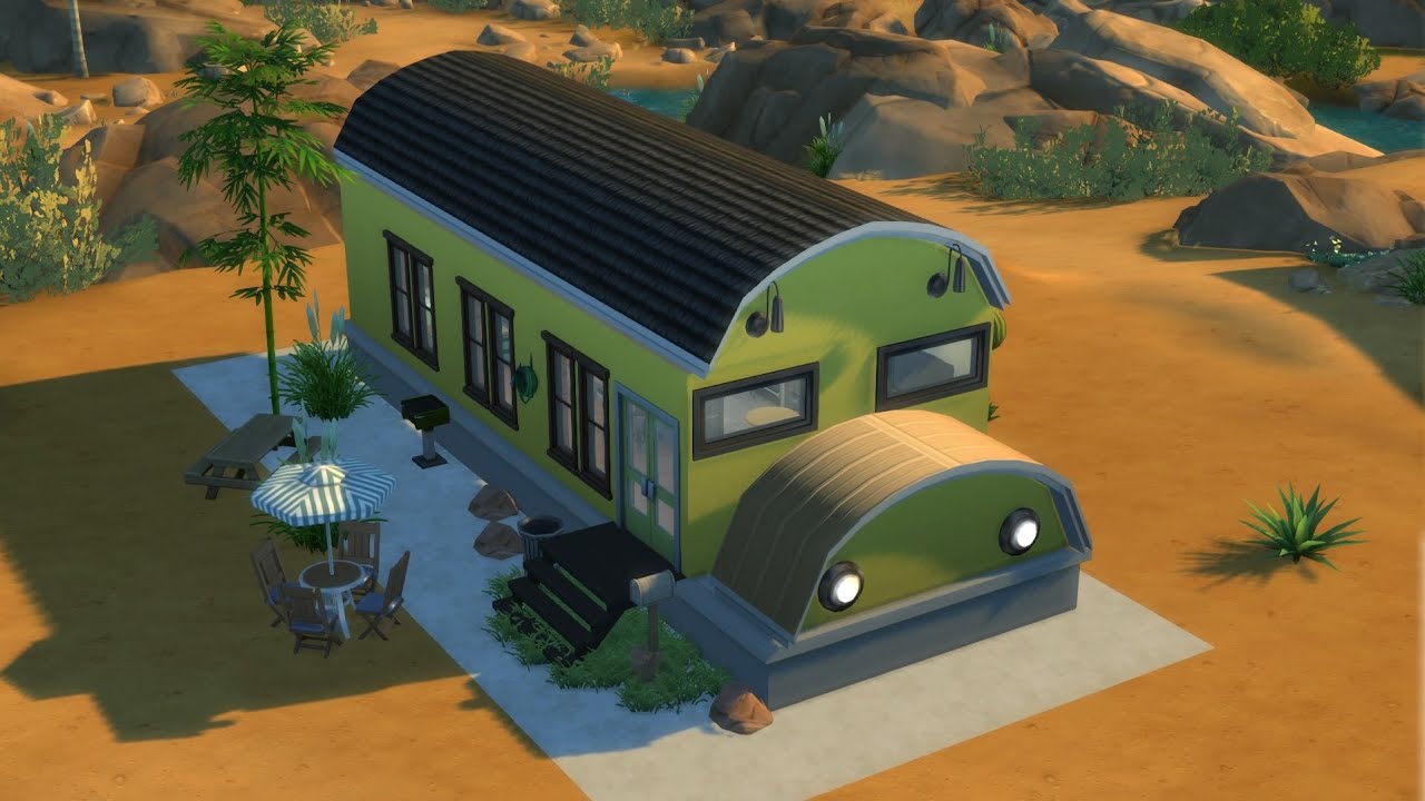 School Bus Home Renovation (Sims 4 Base Game Build) - YouTube