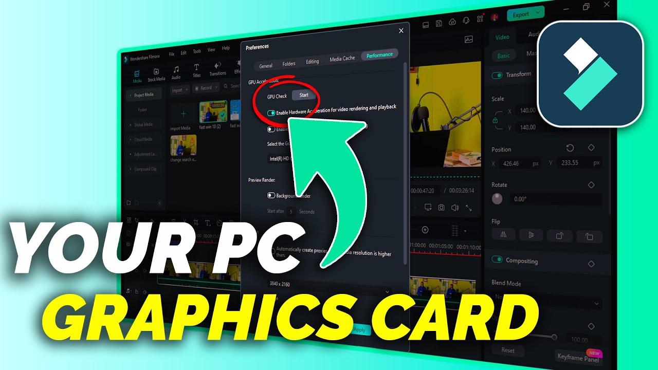 How to Choose Your PC Graphics Card Acceleration in Filmora 13 - YouTube