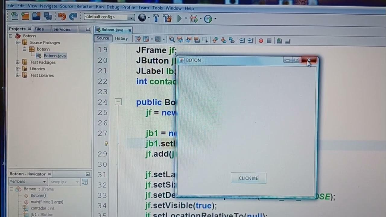contador primitivo en java netbeans - YouTube