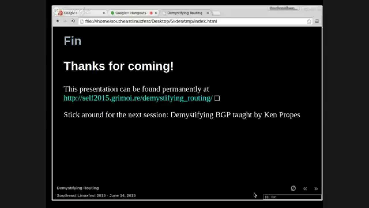 Jeff Propes -- Demystifying Routing - YouTube
