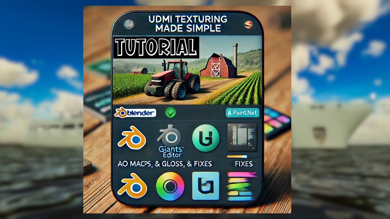 UDMI Texturing Made Simple Tutorial (FS22) - YouTube