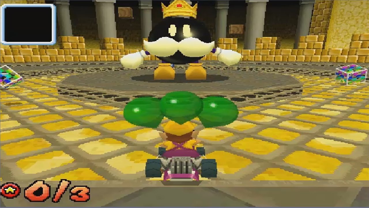 Mario Kart DS | Misiones | Lucha explosiva con el Gran Bob-omb - YouTube