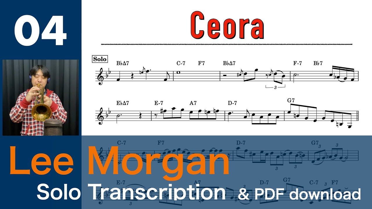 Ceora (Lee Morgan) Solo Transcription #4 - YouTube