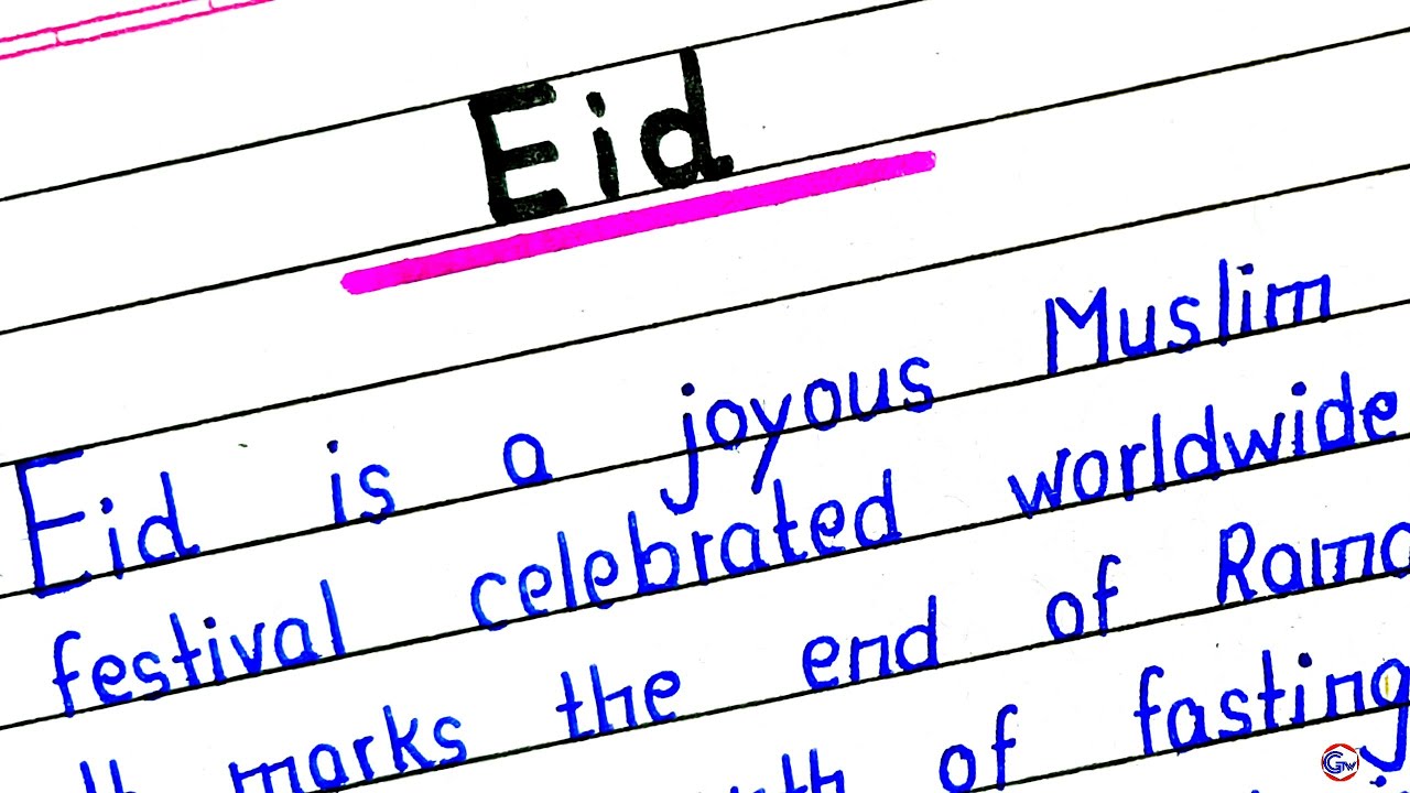 Essay on Eid ul fitr in english writing | Essay on Eid in english | Eid ...