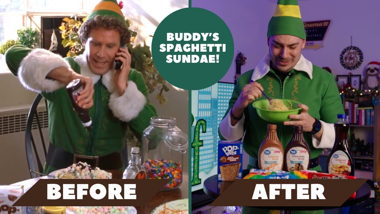 Making Buddy The Elf's Spaghetti Sundae! - YouTube