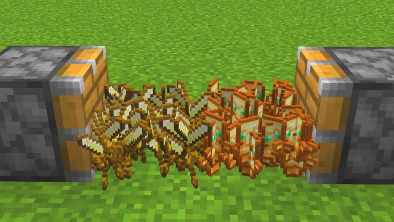 1000 golden sword + 1000 totem of undying ( Minecraft ) - YouTube