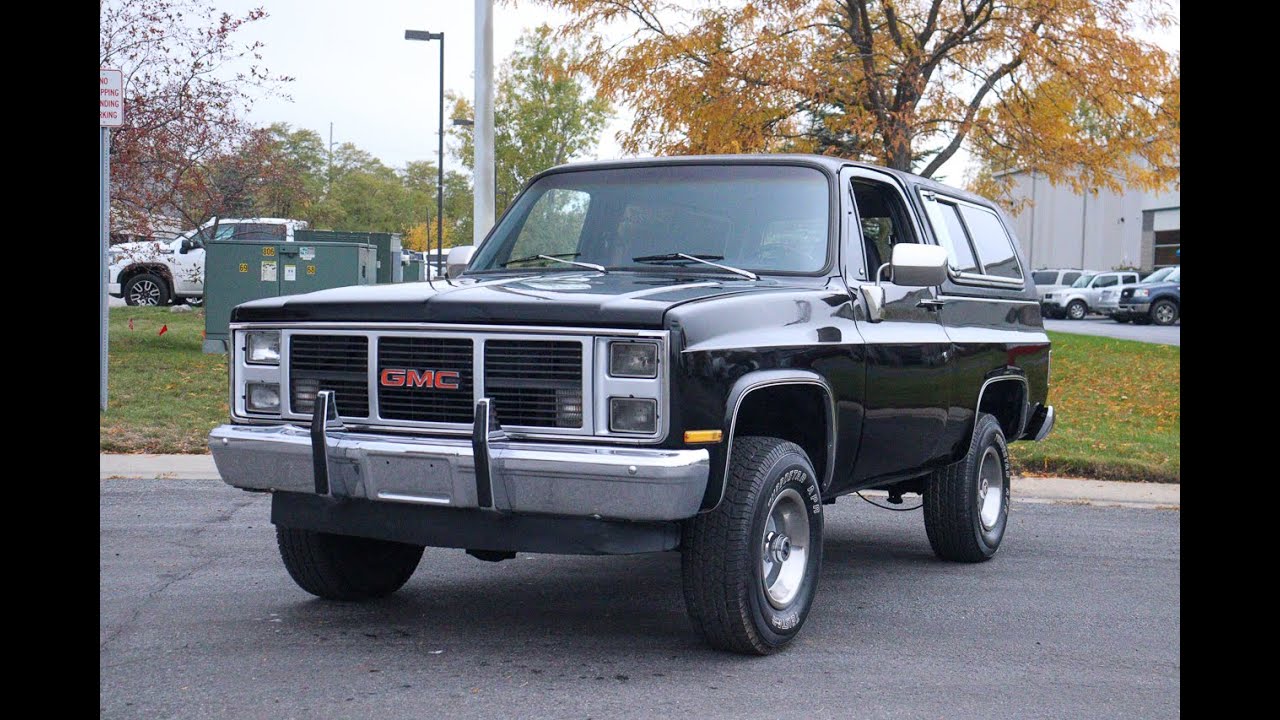1988 GMC Jimmy V1500 Black - YouTube