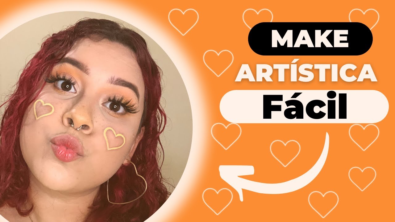 MAKE DE CORAÇÃO | Maquiagem artística simples - YouTube