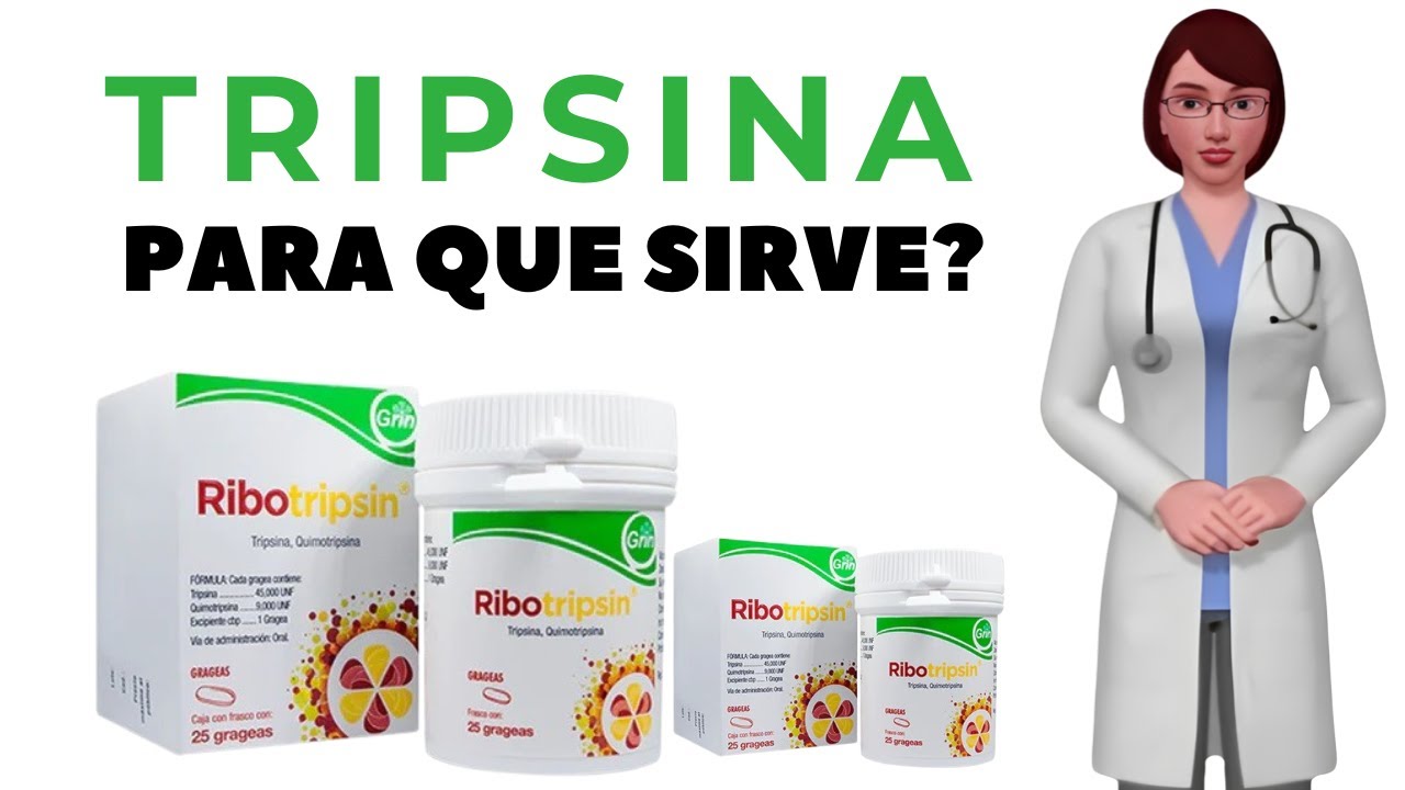 TRIPSINA que es y para que sirve la tripsina, como tomar tripsina - YouTube