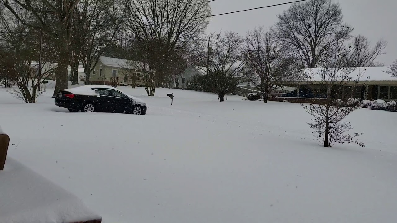 Hickory, NC Snow Dec. 9th 2018 - YouTube
