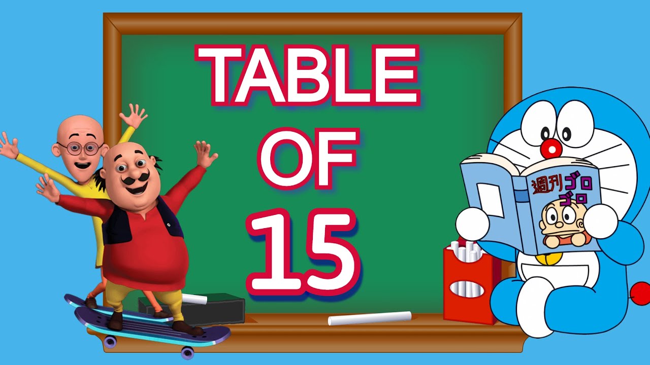 Table of 15 | 15 table in English | Learn Multiplication table of 15 ...