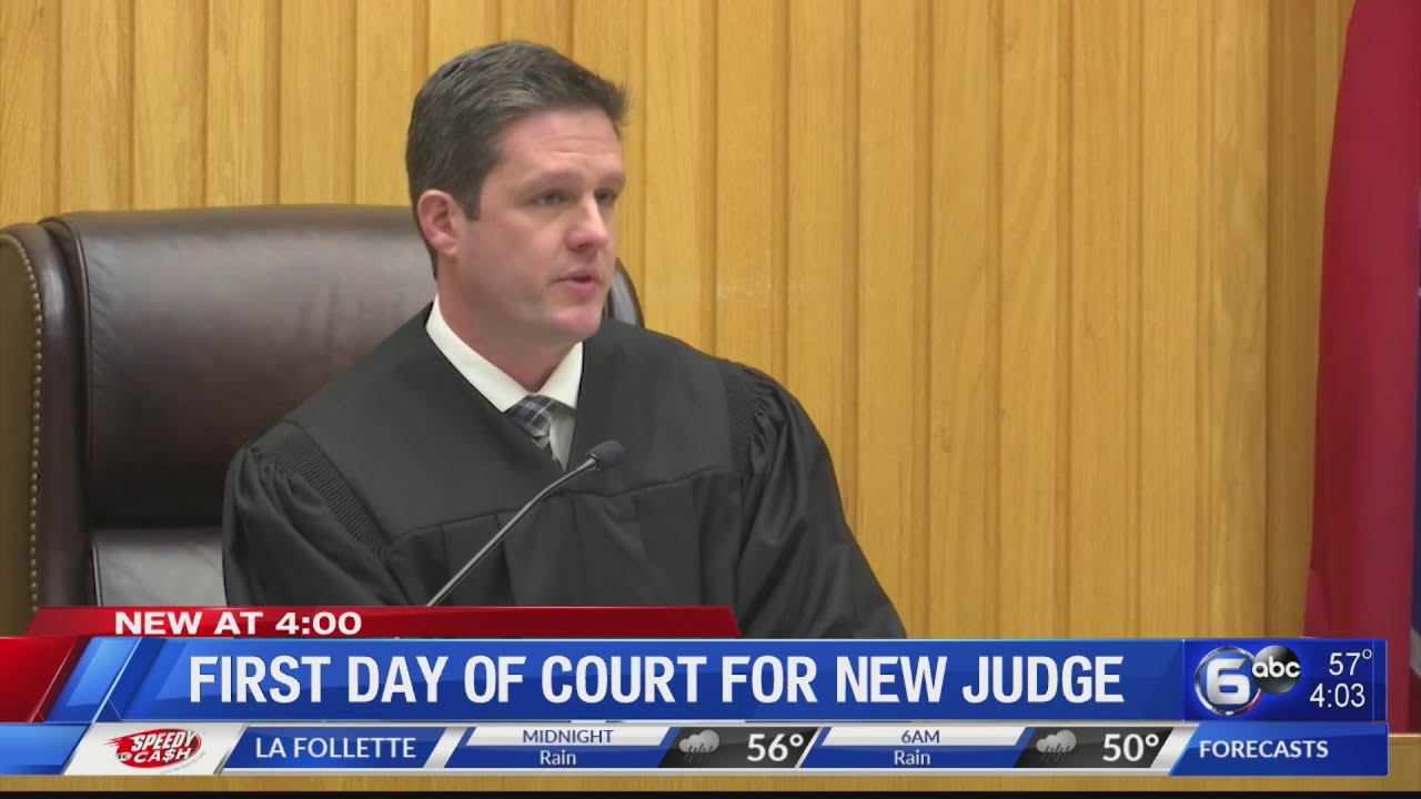 First day of court for new judge, Kyle Hixson - YouTube