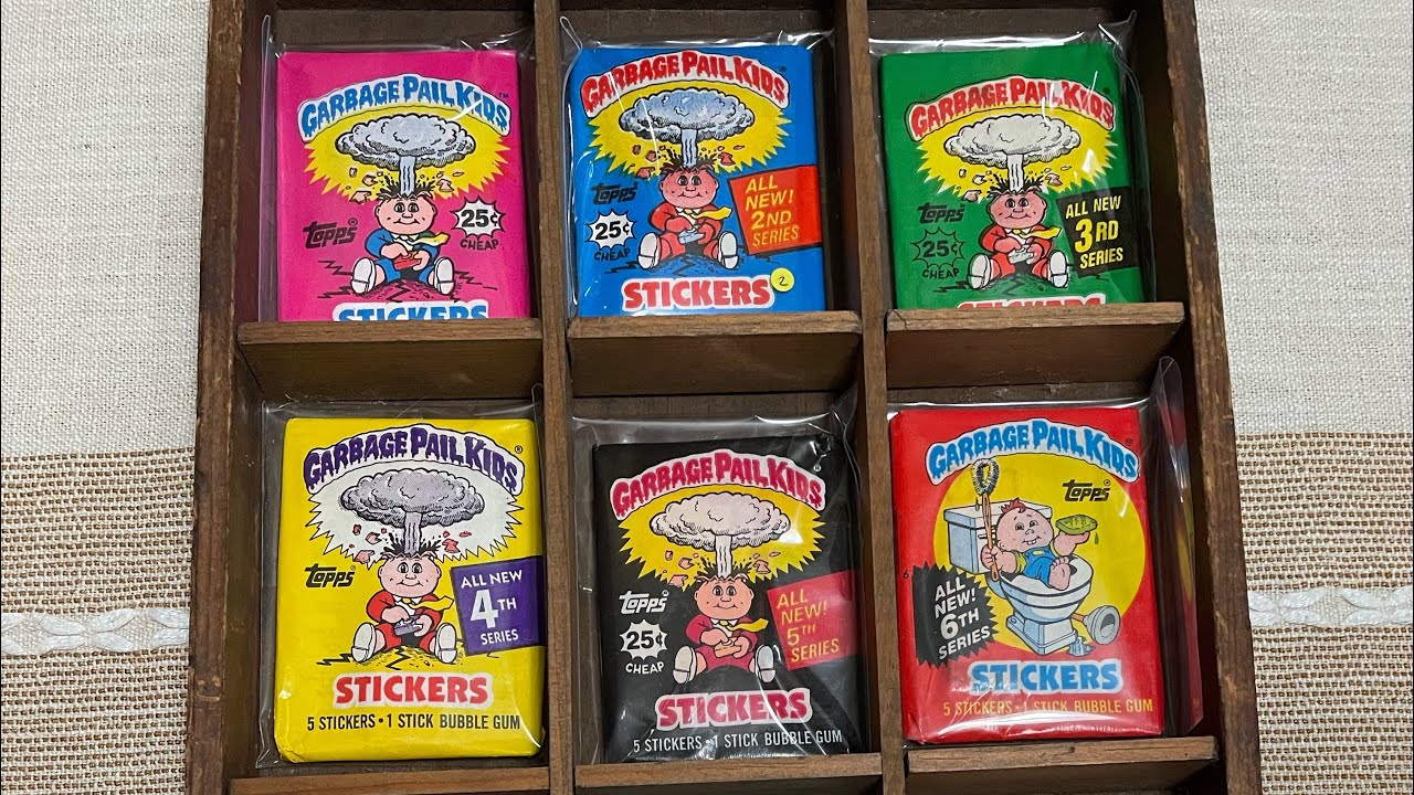 Opening Garbage Pail Kids GPK Packs 1986-1987 Part 2 (Ultra Violet ...