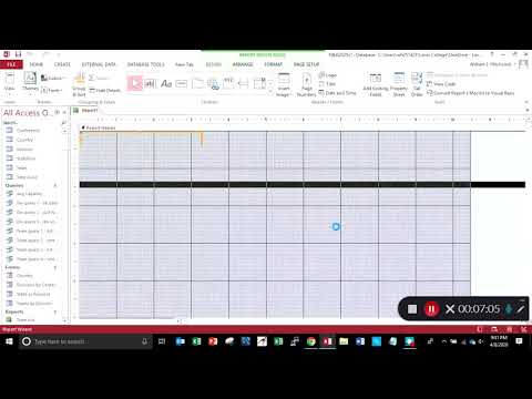 MS Access practice 06 creating reports - YouTube