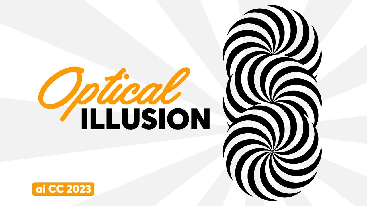 Optical Illusion Logo in Illustrator #tutorial - YouTube