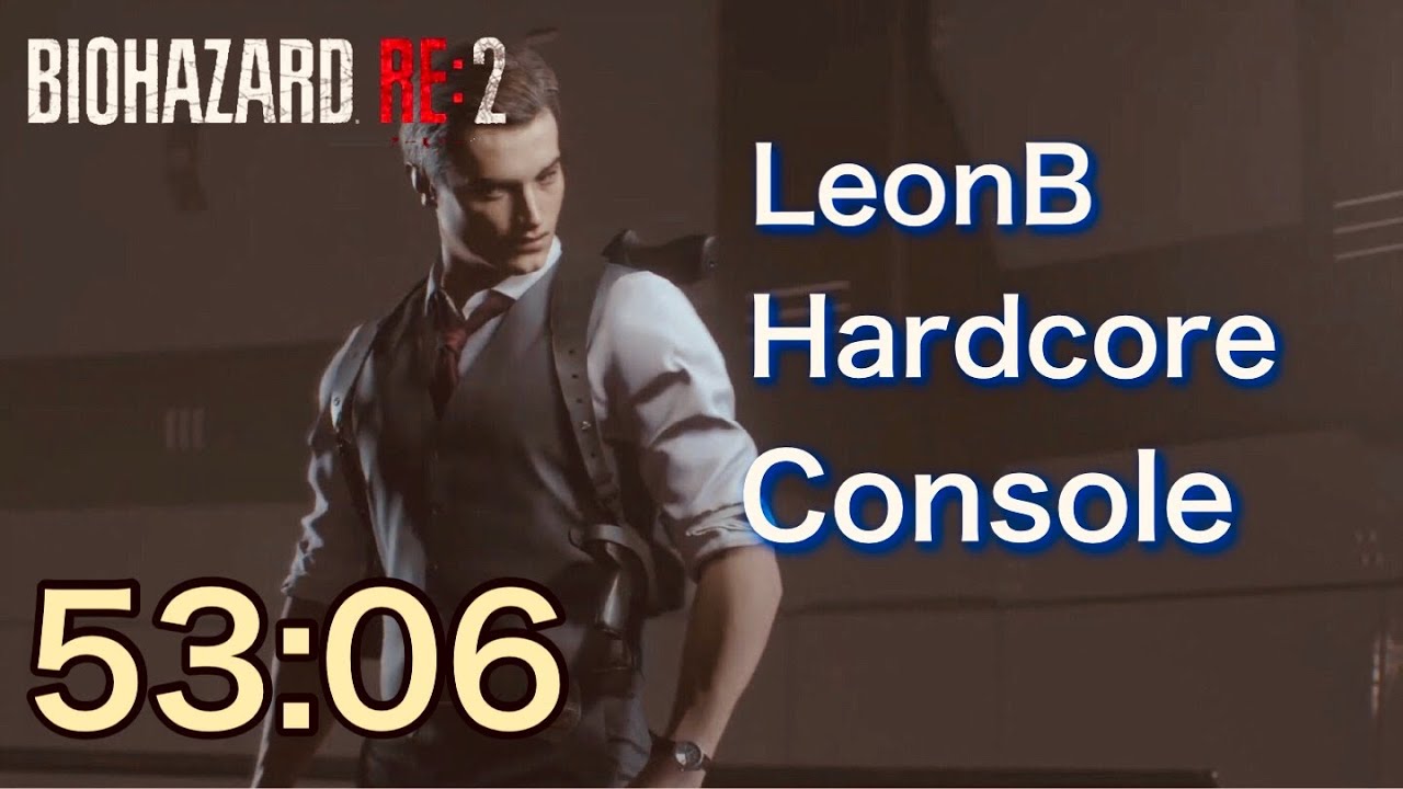【BIOHAZAD RE:2】NG LeonB Hardcore 53:06 PS4Pro (resident evil2 remake) - YouTube