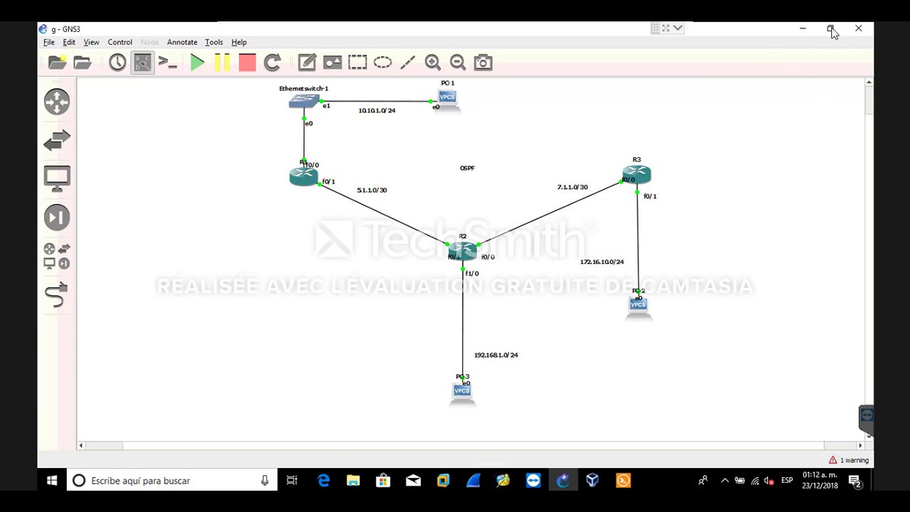 OSPF GNS3 - YouTube