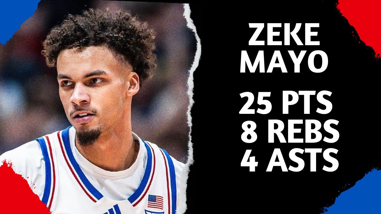 Zeke Mayo Highlights vs. Brown | 12/22/24 | 25 Pts, 8 Rebs, 4 Asts ...