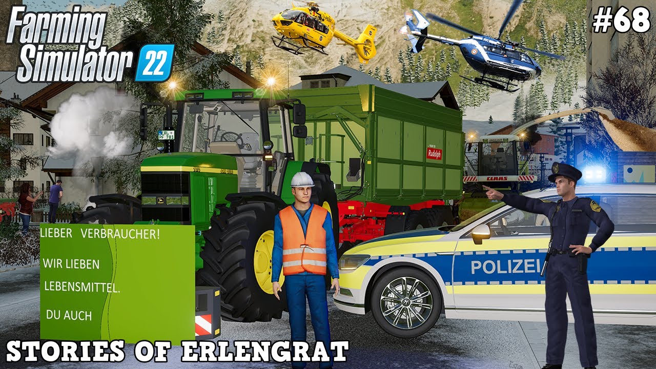 Spectacular FARMER PROTEST in ERLENGRAT! 💪🚜🚜🚛🚜🚜🚚🚜 | Erlengrat | FS22 ...