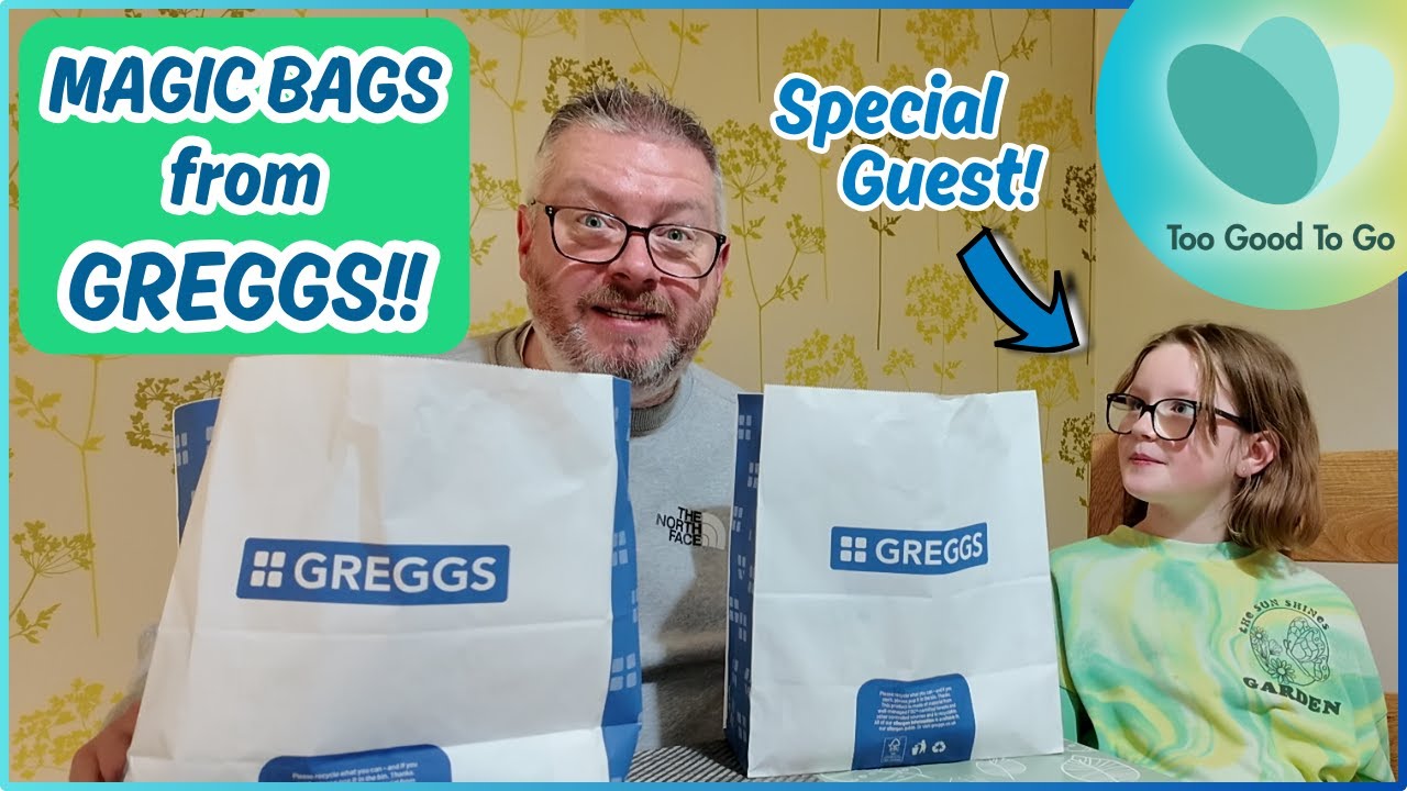 Reviewing GREGGS MAGIC BAGS with my 10 year old!! - Too Good To Go - YouTube