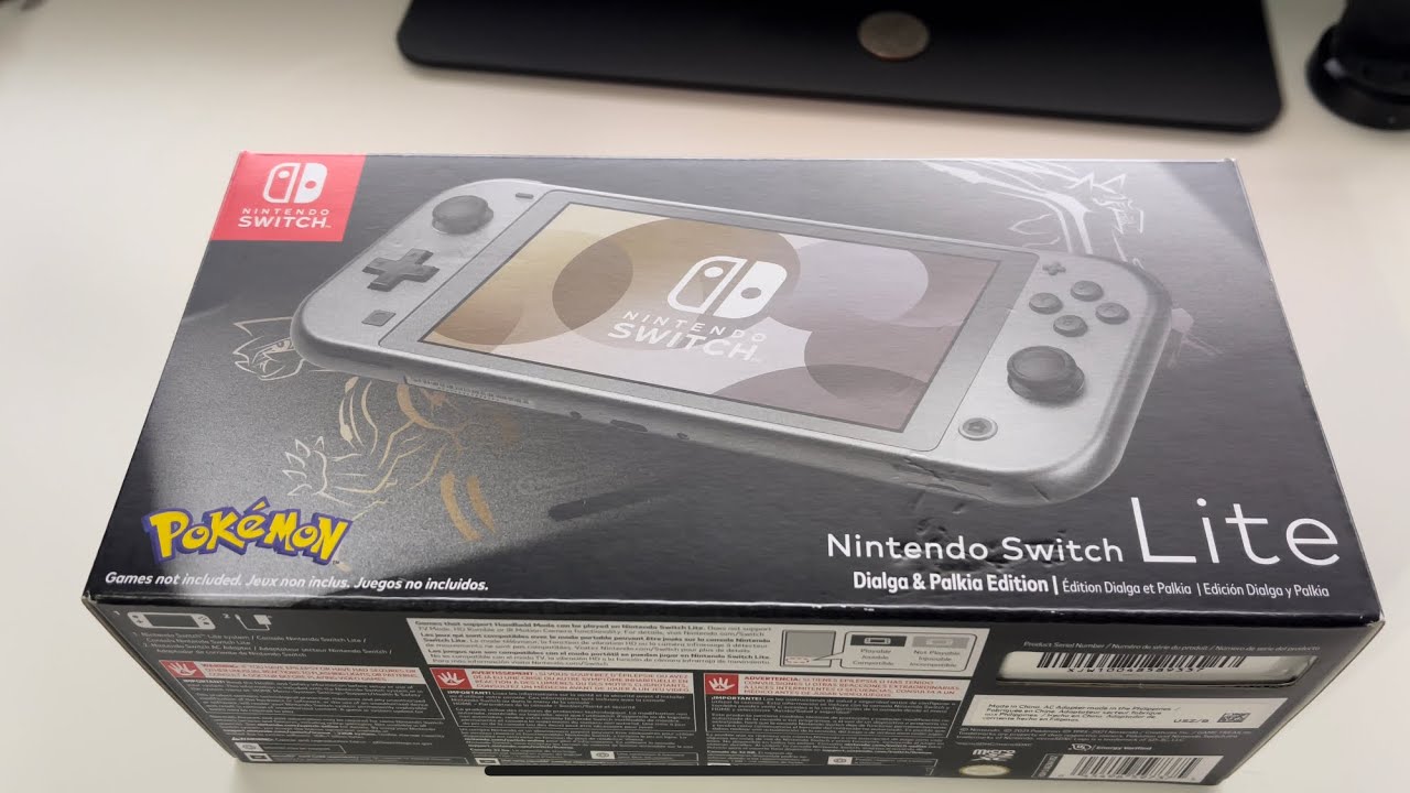 Nintendo Switch Lite - Dialga & Palkia Edition Unboxing - YouTube