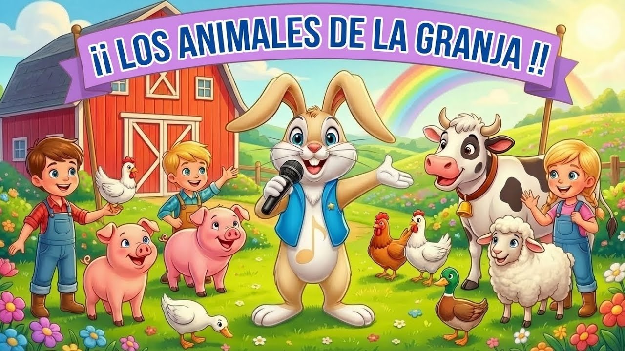 La Granja 🐷🐮 Canciones Infantiles | Canción de Animales de la Granja ...