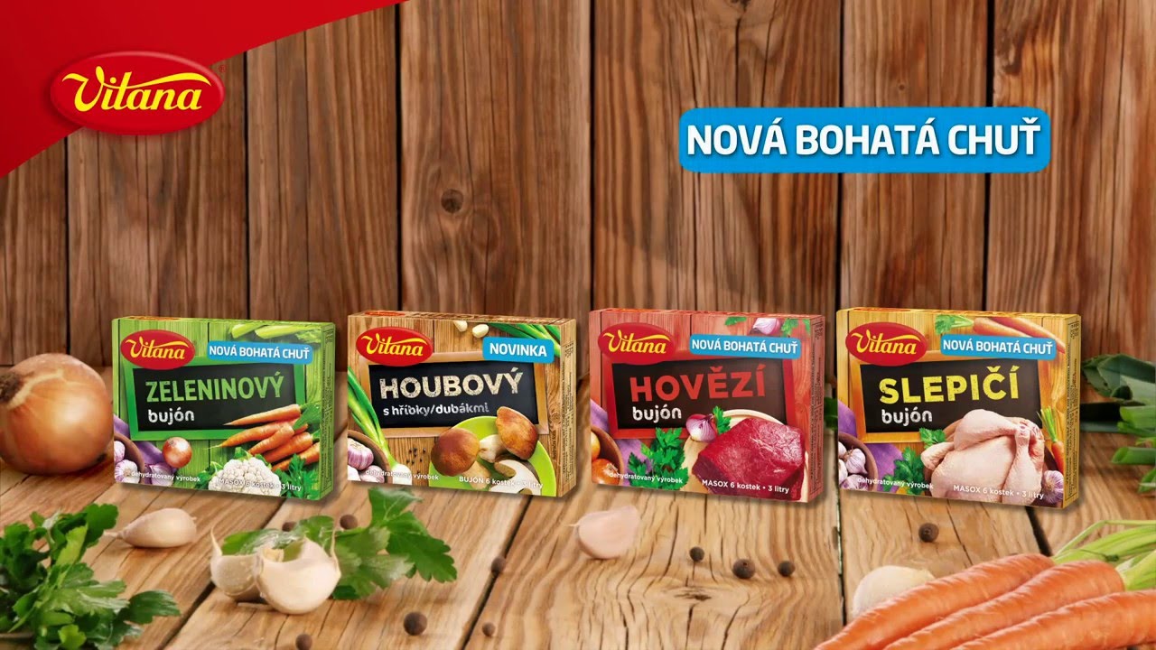 Nové bujony od Vitany, připraveny speciálně pro českou kuchyni - YouTube