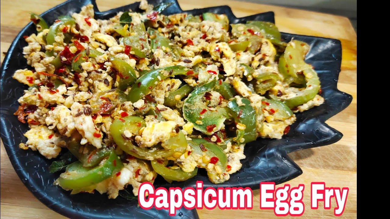 Simple & Quick Capsicum Egg Fry | Capsicum & Egg Recipe - YouTube
