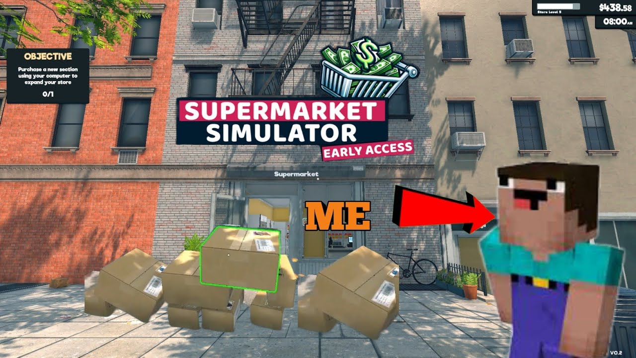 HOW TO START A BUSINESS IN SUPERMARKET SIMULATOR PART 1 - YouTube