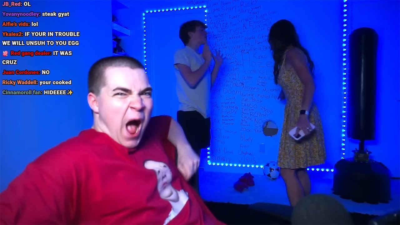 steaks little brother gets grounded LIVE on stream - YouTube