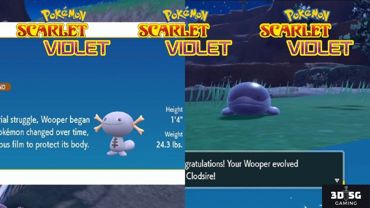 Pokemon Scarlet & Violet | No. 0980 & 0194 Shiny Clodsire & Paldean ...