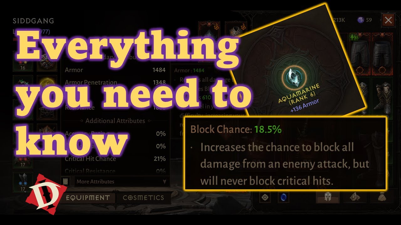 Armor and Block Chance fully explained | Diablo Immortal - YouTube
