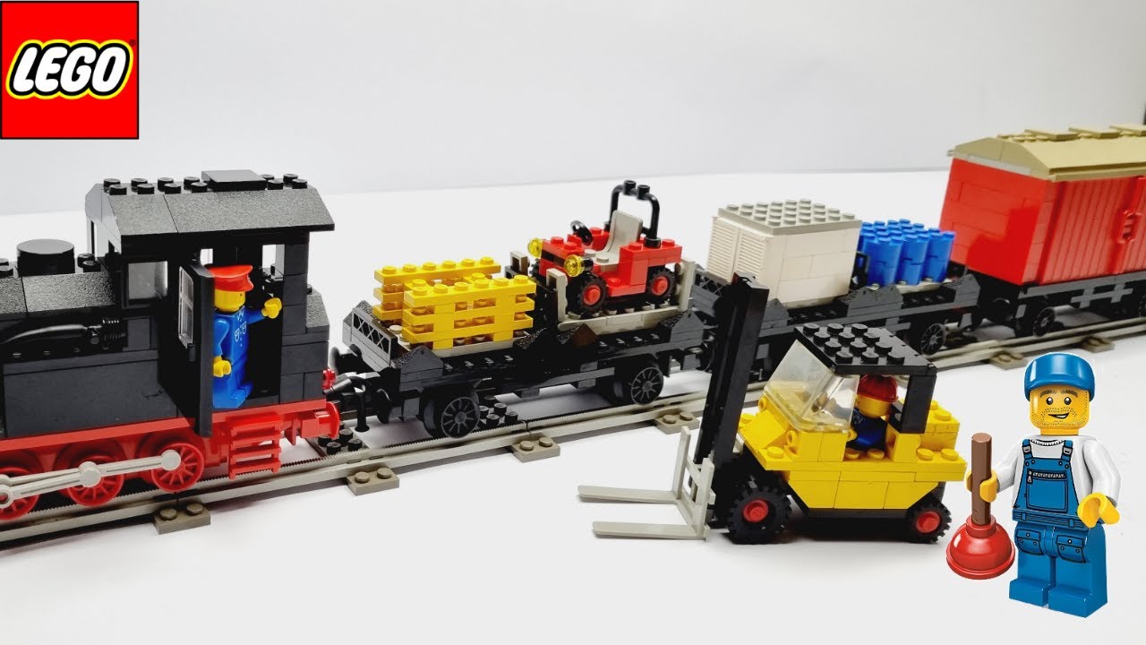 LEGO 7727 Freight Steam Train - YouTube