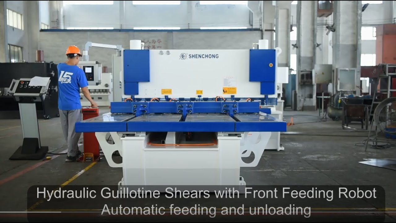 SC CNC Hydraulic Guillotine Shears with Automatic Front Feeding Robot ...
