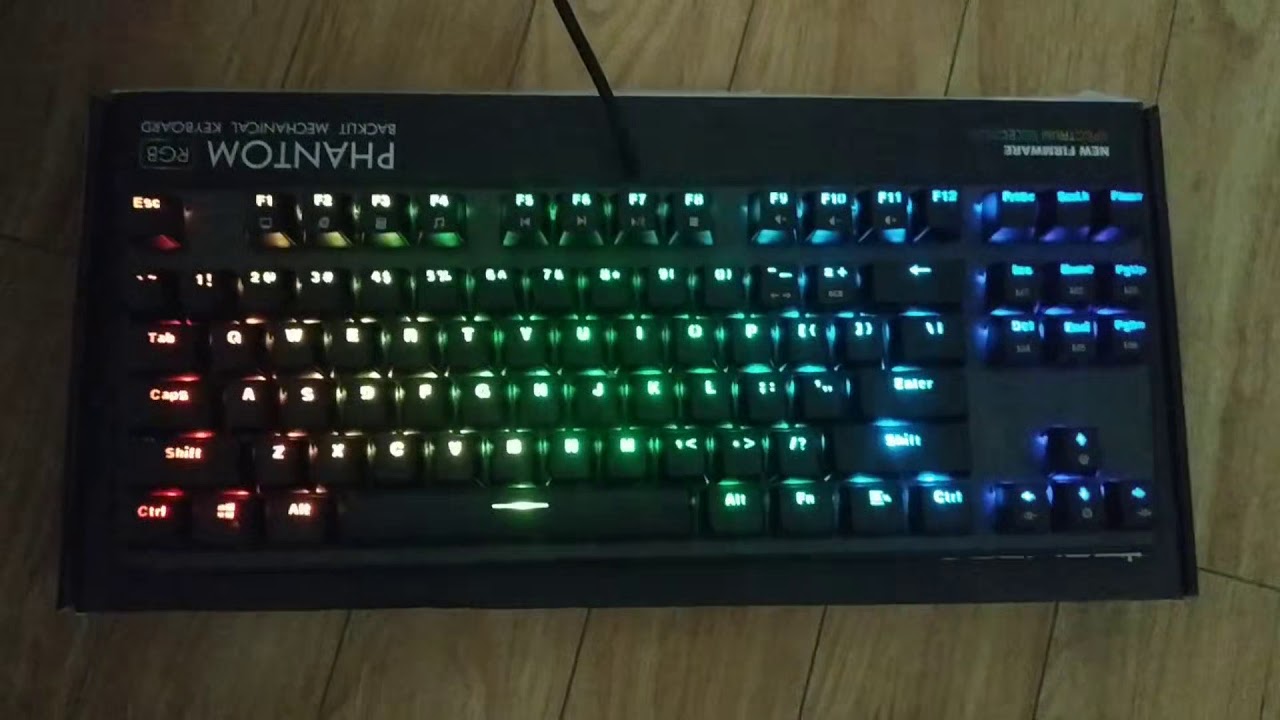 PHANTOM RGB 87 KEY KEYBOARD - YouTube
