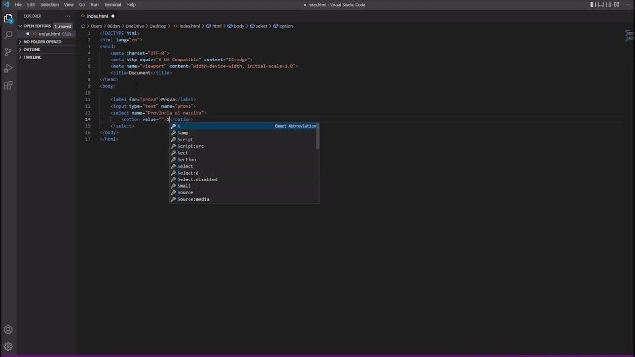 HTML ep 8 Label Input Select Button - YouTube