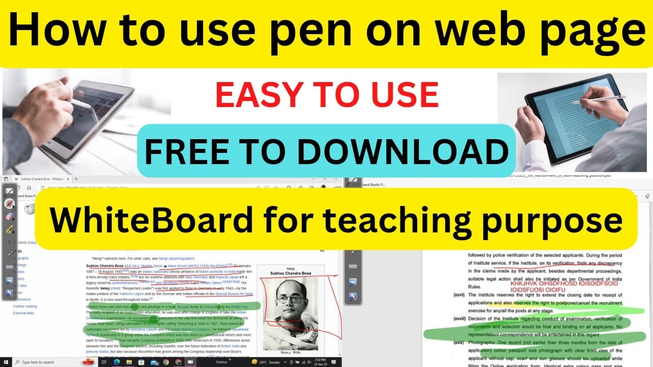 WEB PAGE/PDF/SCREEN/WHITE BOARD PAR KAISE LIKHE| HOW TO ANNOTATE ON WEB ...