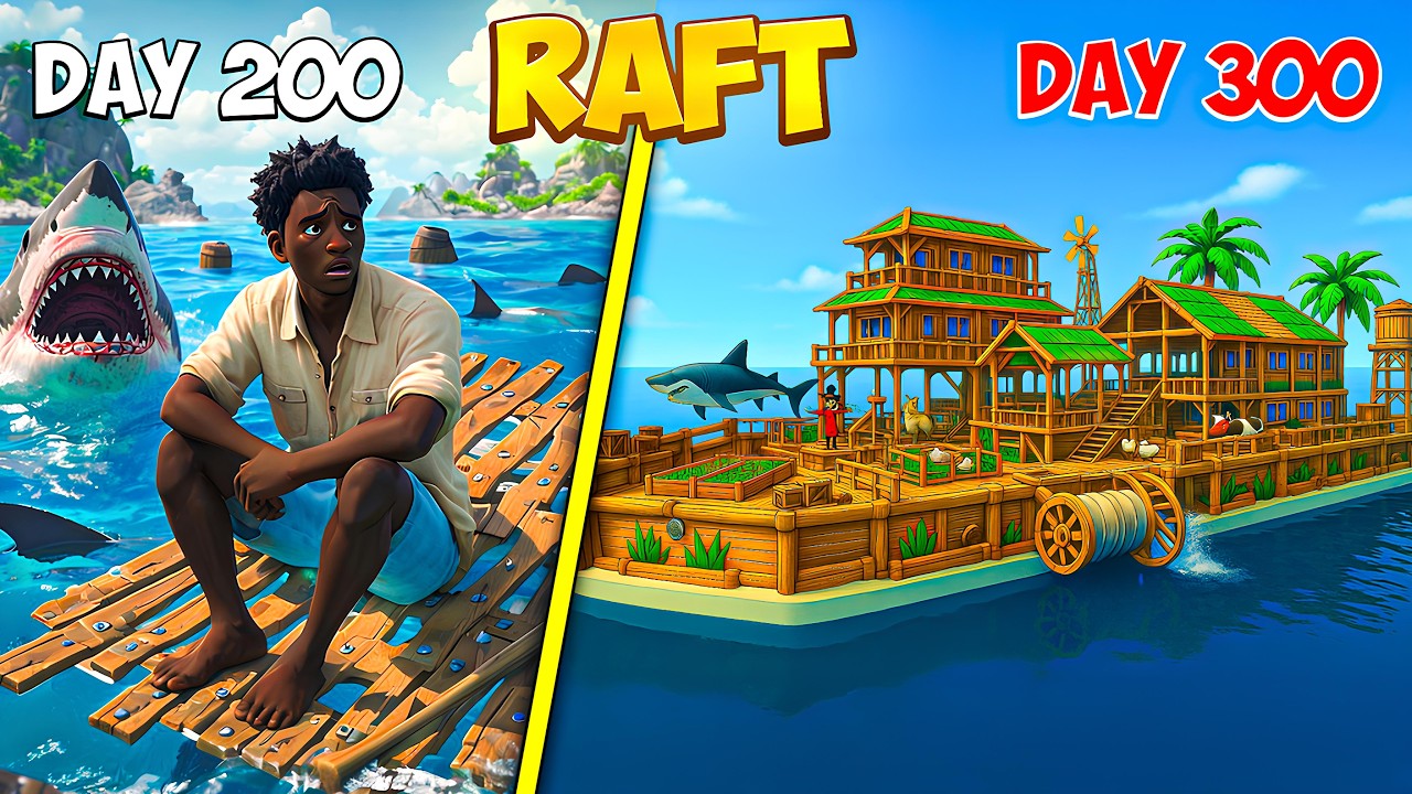 I Survived 300 Days on RAFT! - YouTube