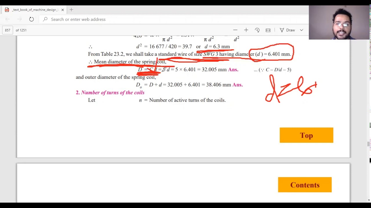 Numerical On Spring Design - YouTube