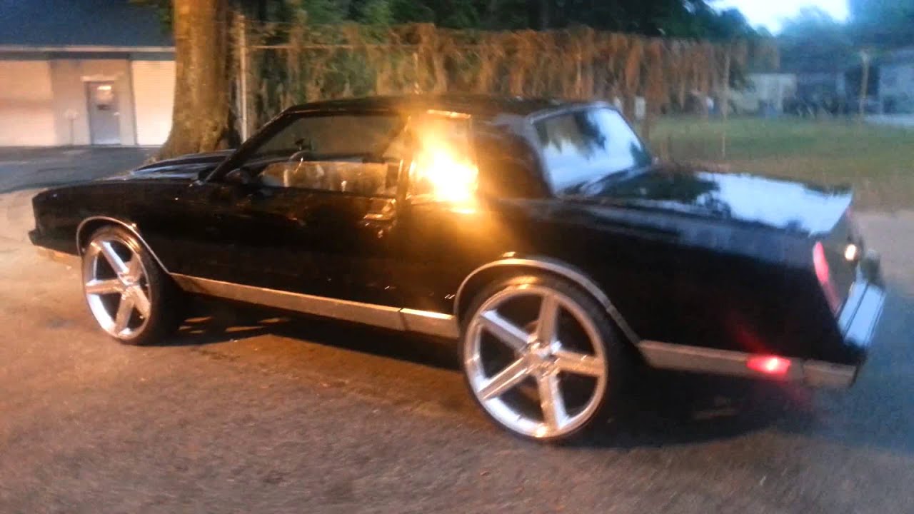 Cutlass on 26s, elcomino, monte carlo on 24s - YouTube