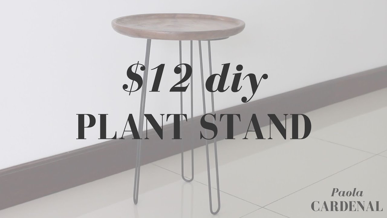 $12 DIY SIDE TABLE plant stand + How to Style - YouTube