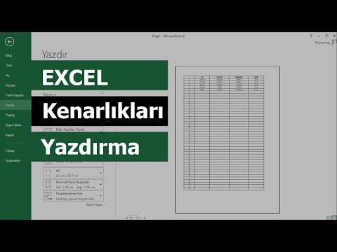 Excel Kenar Çizgilerini Yazdırma
