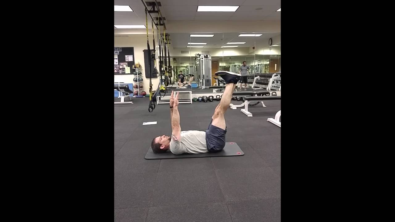 Straight Leg Dead Bug - YouTube