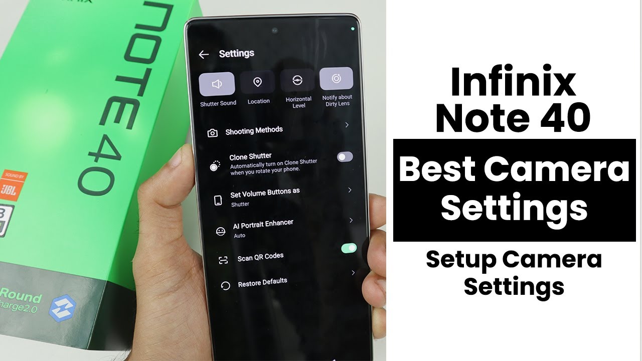 Best Camera Setting In Infinix Note 40 | Setup Camera Settings - YouTube