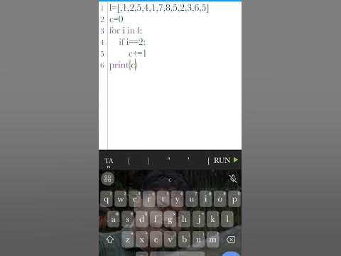 Find the Frequency of number in list #coding #python #ifelsestatement # ...