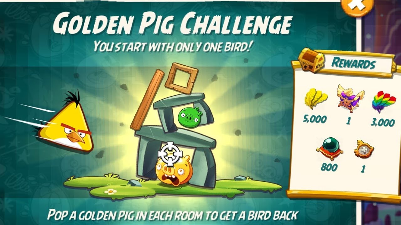 Angry birds 2 the golden pig challenge 22 jan 2025 with chuck #ab2 the ...
