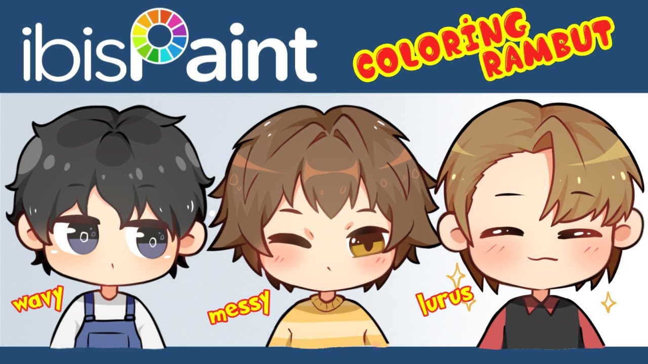 TUTORIAL CARA COLORING RAMBUT CHIBI IBIS PAINT - xenozeish - YouTube